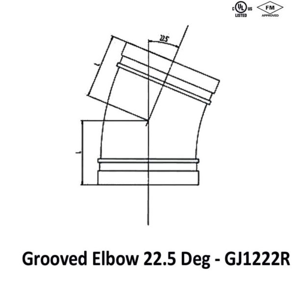 Grooved Elbow 22.5 Degree - Grovjoint India Pipe Fittings | India